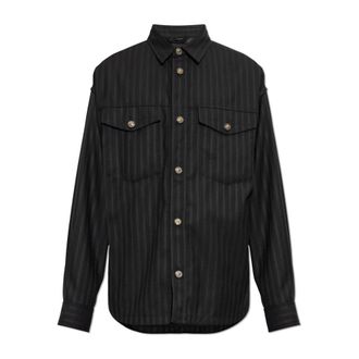 Versace Jacquard Woll Blouson - - Shirts - Herren - Schwarzk - XL