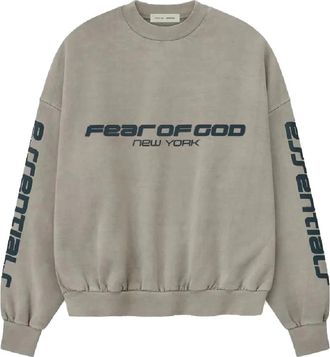 Fear of God Homme, Sweatshirts et sweats &agrave; capuche, Gris, Taille: S Heavy Fleece Cropped Relaxed SweaT-shirt