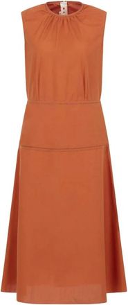 Marni Femme, Robes, Orange, Taille: 36 FR Cotton Wove Dress