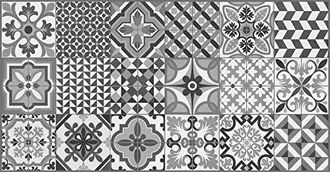 Vilber Tapis en vinyle, Toledo DU 05 52X100, Noir - 05