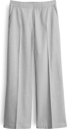 someday Damen Wide Leg Pants | CEVIL Cropped Wide Leg Pants aus recyceltem Polyester Mix Hazy Fog Melange, 36