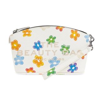Marc Jacobs Leder-Toilettentasche mit Druck - - Bags - Damen - Wei&szlig; - ONE SIZE