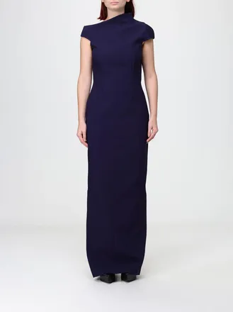 Solace London Langes Etui-Abendkleid aus Cr&ecirc;pe mit asymmetrischem Ausschnitt