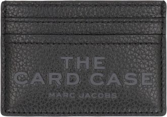 Marc Jacobs Womens Card Case Leather Black Cow Hide Wallets & Purses