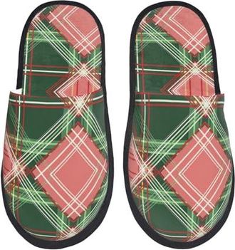 Generic L&eacute;g&egrave;re Peluche Pantoufles Plaid de No&euml;l Maison Pantoufles Chaud Chaussons en Feutre pour Homme Femme Int&eacute;rieur L