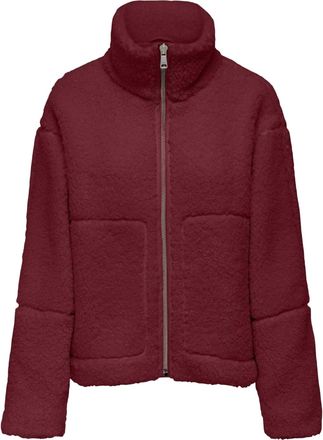 Only Damen Onlaspen Life Teddy Jacket OTW, Cabernet, x_l