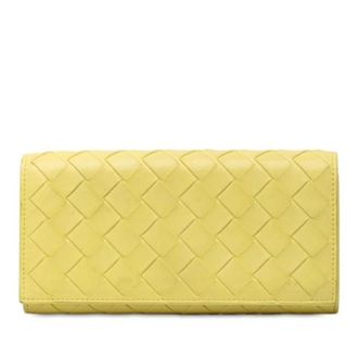 Bottega Veneta Pre-owned Gewebte Lange Geldb&ouml;rse - - Pre-owned - Damen - Gelb - ONE SIZE