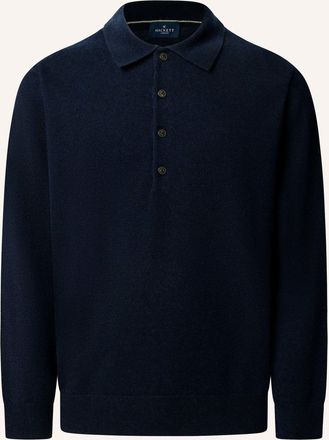 Hackett Pullover Lambswool Polo blau