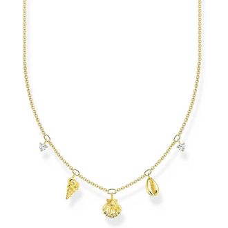Thomas Sabo Thomas Sabo Halskette mit Muscheln goldfarben Ke2158-414-14-L45V - - Accessories - Damen - Gelb - ONE SIZE