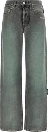 Off-white Femme, Jeans, Gris, Taille: W27 Spray Susy Jeans