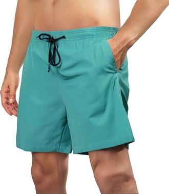 Generic Short de bain pour homme - Short de plage d&eacute;t&eacute; - S&eacute;chage rapide - Short de bain pour homme, vert menthe, XXL