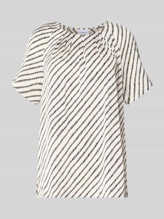 Comma Blusenshirt mit Schl&uuml;sselloch-Ausschnitt