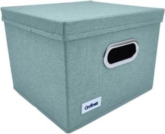 Ordinett Aufbewahrungsbox Mint M | Salbeigrün | 28x25x21 cm | faltbar | fester Deckel | Grifflöcher