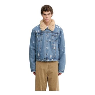 Daily Paper Clothing Wendbare Pelzjacke - - Jackets - Herren - Blau - L