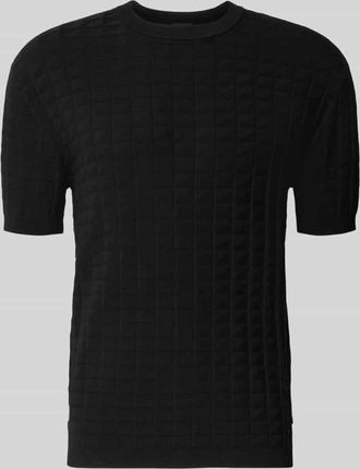 A|X Armani Exchange Strickshirt aus Viskose-Mix mit Strukturmuster