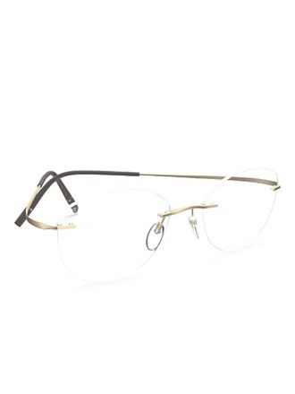 Silhouette Minimal Art Brille - Gold