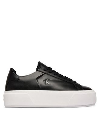 Calvin Klein Sneakers Flatform Lace Up Lth YW0YW01928 Schwarz