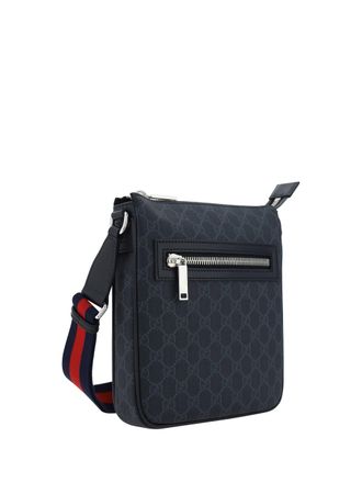 Gucci Mens Shoulder Bag Black-Black-Brb Fabric Black/black/brb
