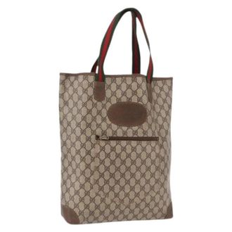 Gucci Pre-owned Vintage GG Canvas Tote - Femme - Pre-owned - Brun - Taille: ONE Size