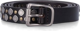 Christophe Lemaire Homme, Accessoires, Brun, Taille: 100 CM Ceinture &agrave; clous Almond