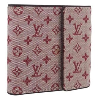 Louis Vuitton Portefeuille Pre-owned Vintage Monogram Mini en Toile - Femme - Pre-owned - Rouge - Taille: ONE Size