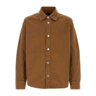 A.P.C. A.p.c., Homme, Vestes, Brun, Taille: L Veste en denim Biscuit