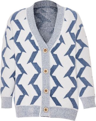 Mymo Strickjacke Frauen blau