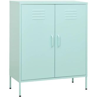 vidaXL Armoire de rangement Vert menthe 80x35x101,5 cm Acier Vidaxl