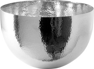 Fink große gehämmerte Edelstahlschale Ø 21 cm Schale ideal für Gebäck oder Obst