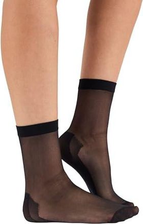 Damart Lot De 4 Paires De Socquettes Voile 15D Femme Noir Taille 40/41