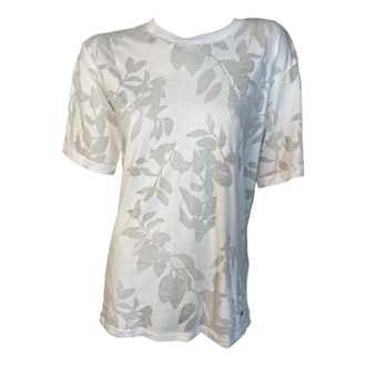 A|X Armani Exchange Femme, Tops, Blanc, Taille: 36 FR T-Shirt Coupe D&eacute;contract&eacute;e
