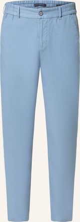 Strokesman's Strokesmans Chino Extra Slim Fit Mit Leinen blau