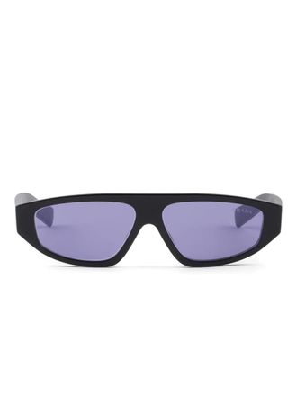 Prada lunettes de soleil à monture géométrique - Noir