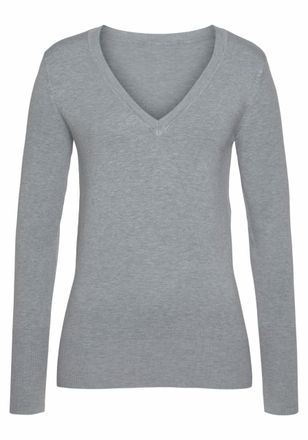 Vivance Damen V-Ausschnitt-Pullover
