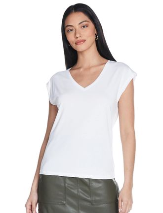 Vero Moda VMFILLI SS V-Neck Tee GA NOOS