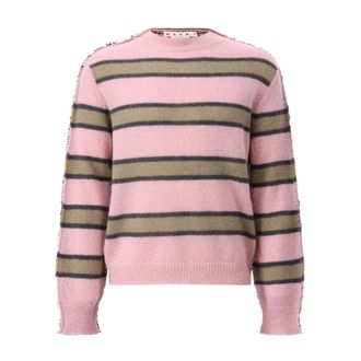 Marni Mohair-Strickpullover mit Kreativem Design - - Knitwear - Herren - Mehrfarbig - L