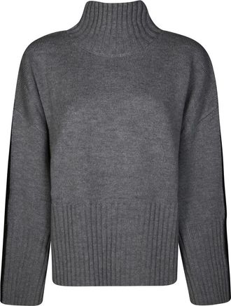 Pinko Pinko, Femme, Pulls, Gris, Taille: 38 FR Barbados Maglia Piping