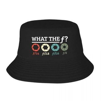 Generic Casquettes de Baseball pour Hommes Hommes, Photographe personnalis&eacute; What The F Bucket Hat Femmes Mode Mode Plage d&eacute;t&eacute; Cam&eacute;ra Aperture Photographie Cas