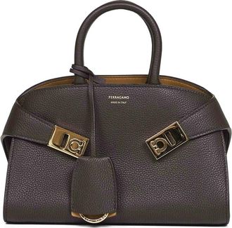 Ferragamo Femme, Sacs, Brun, Taille: ONE Size Hug Mini
