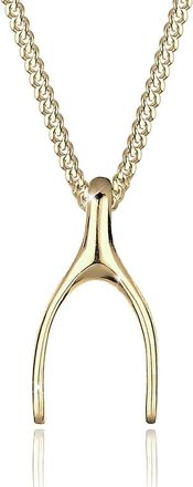 Elli Halskette - Halskette Wünschelrute 375 Gelbgold - Gr. unisize - in Gold - für Damen