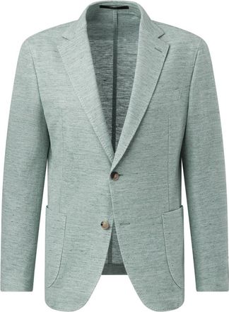 Windsor Ungef&uuml;ttertes Sakko aus Leinen und Baumwolle mit Struktur, Shaped Fit in