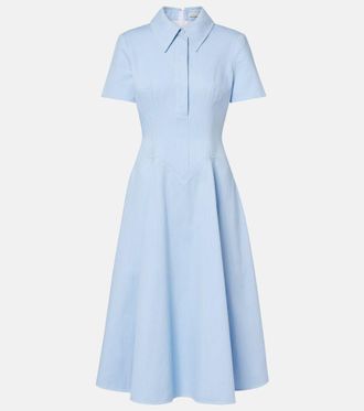 Emilia Wickstead Robe midi Jody en tweed boucl&eacute;