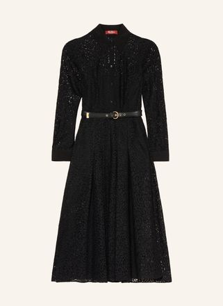 Max Mara Max Mara Studio Hemdblusenkleid Ricordo Aus Spitze schwarz