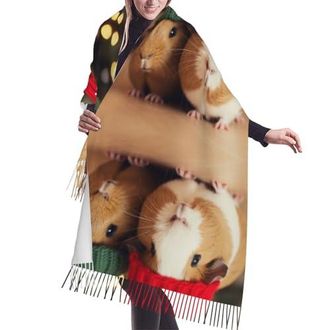 Generic Adorables Cochons DInde Portant Un Chapeau Femme Etole Grande Scarf Douce Ch&acirc;le Pour Cadeau Hiver Mariage Soir&eacute;e
