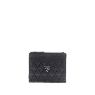 Guess Poretfeuille compact en cuir &agrave; motifs