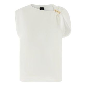 Pinko Melody Supima Cotton Stretch Top - - Tops - Damen - Wei&szlig; - M