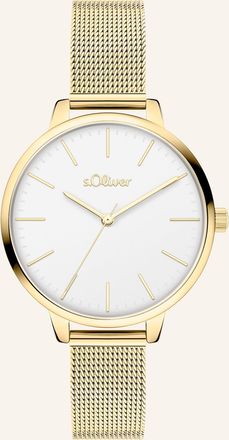 s.Oliver S.Oliver Armbanduhr Aus Edelstahl gold