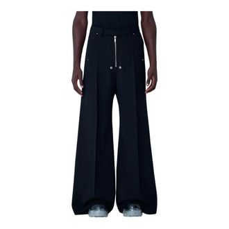 Rick Owens Wollgewebte Wide Bela Hose - - Trousers - Herren - Schwarzk - XL