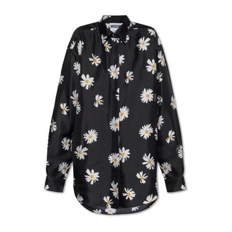 Moschino Seidenhemd - - Blouses & Shirts - Damen - Schwarzk - M