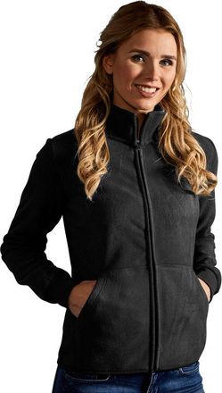 Promodoro Doppel-Fleece Jacke Damen, Graphit-Hellgrau, XL